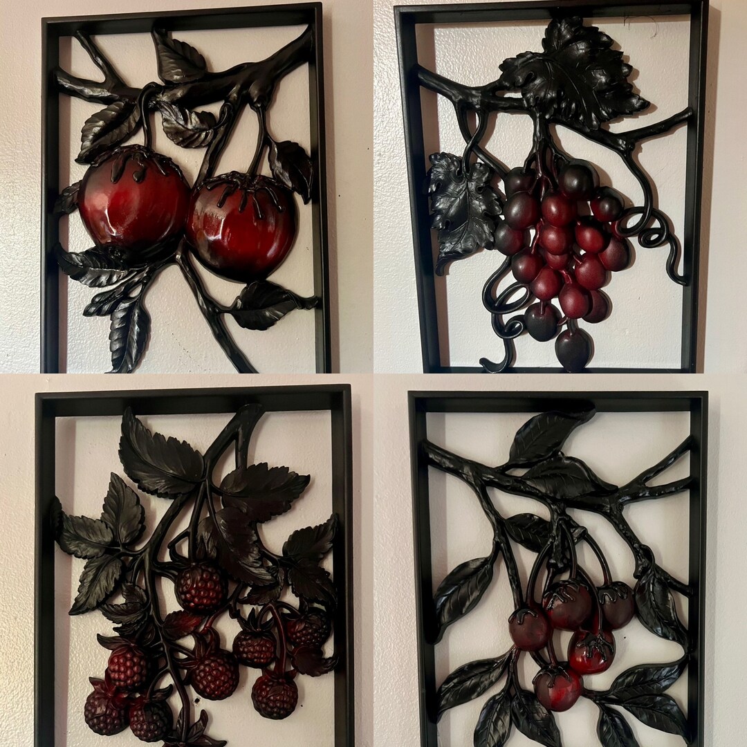 Victorian Goth Decor, Vintage Wall Plaques, Forbidden Fruit Wall Art ...