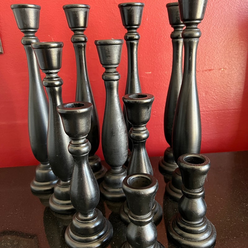 Black Candlestick - Etsy