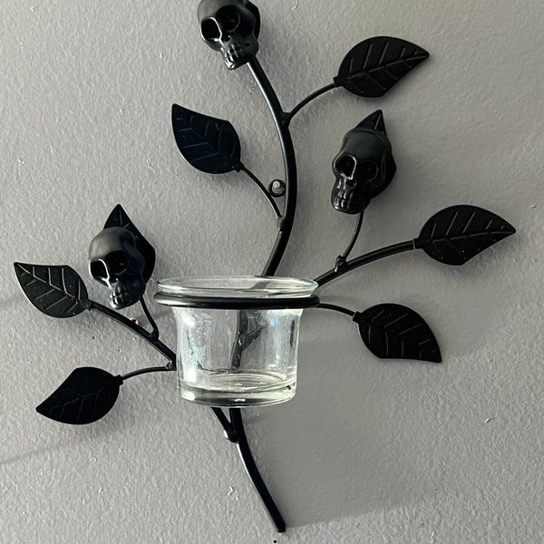 Skull Wall Sconce - Etsy