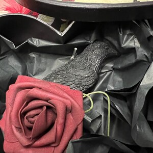 Gothic Heart Gift Box, Raven Crow Themed Valentine Day Gift Set, Black ...