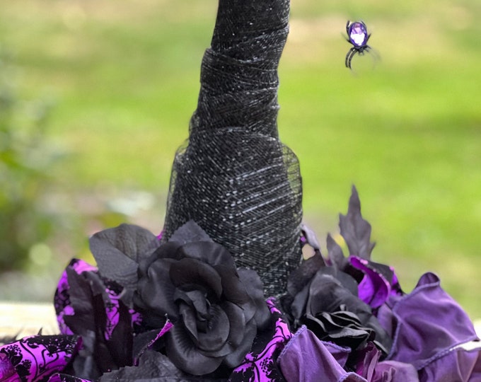 Gothic Witches Hat Table Centerpiece, Halloween Gothic Decor Black ...