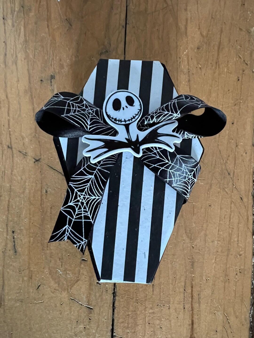 Gothic Gift Black Coffin Gift Box W/jack Skellington Necklace, Gothic ...