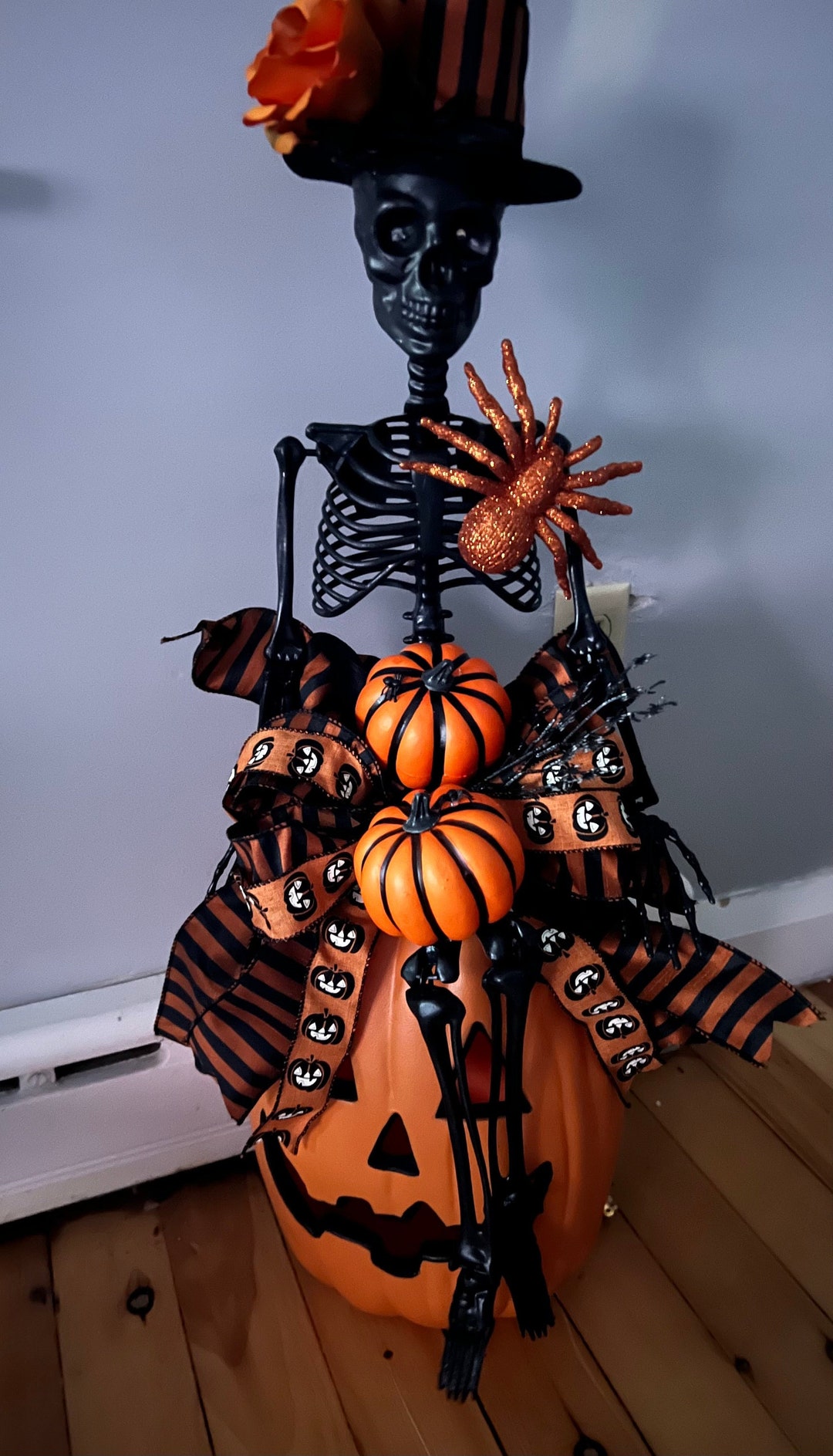Mr Bones Skeleton Centerpiece, Halloween Skeleton, Light up Front ...