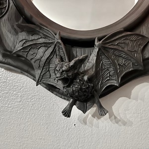 Black Bat Mirror, Refurbished Vintage Item, 16” Display Sconce , Gone ...
