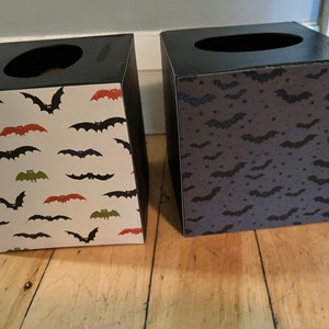 Gothic Bat Tissue Box Cover, Sold Separately, Black Tissue Box Cover ...