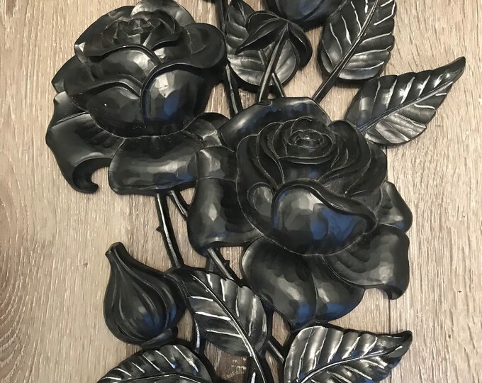 Victorian Goth Decor, Vintage Wall Plaque, Black Wall Art, Gothic Home ...