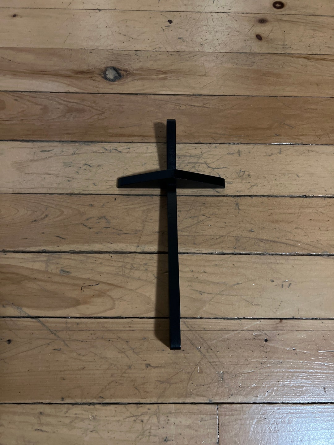 12” Black Crucifix Cross, Painted Black Wooden Cross,sold Separately ...