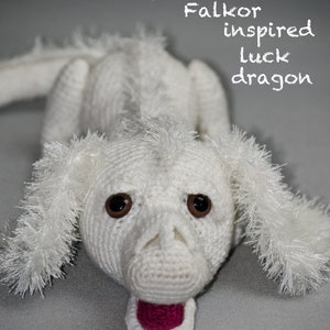 Amigurumi Crochet Pattern for Falkor Inspired Luck Dragon. Instruction ...