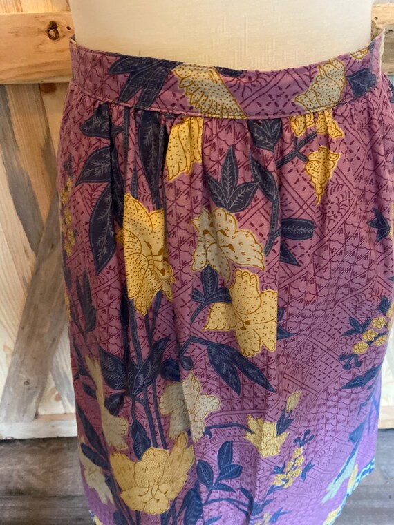 Vintage 1980s Chaus Made in Hong Kong 100% Cotton Flo… - Gem