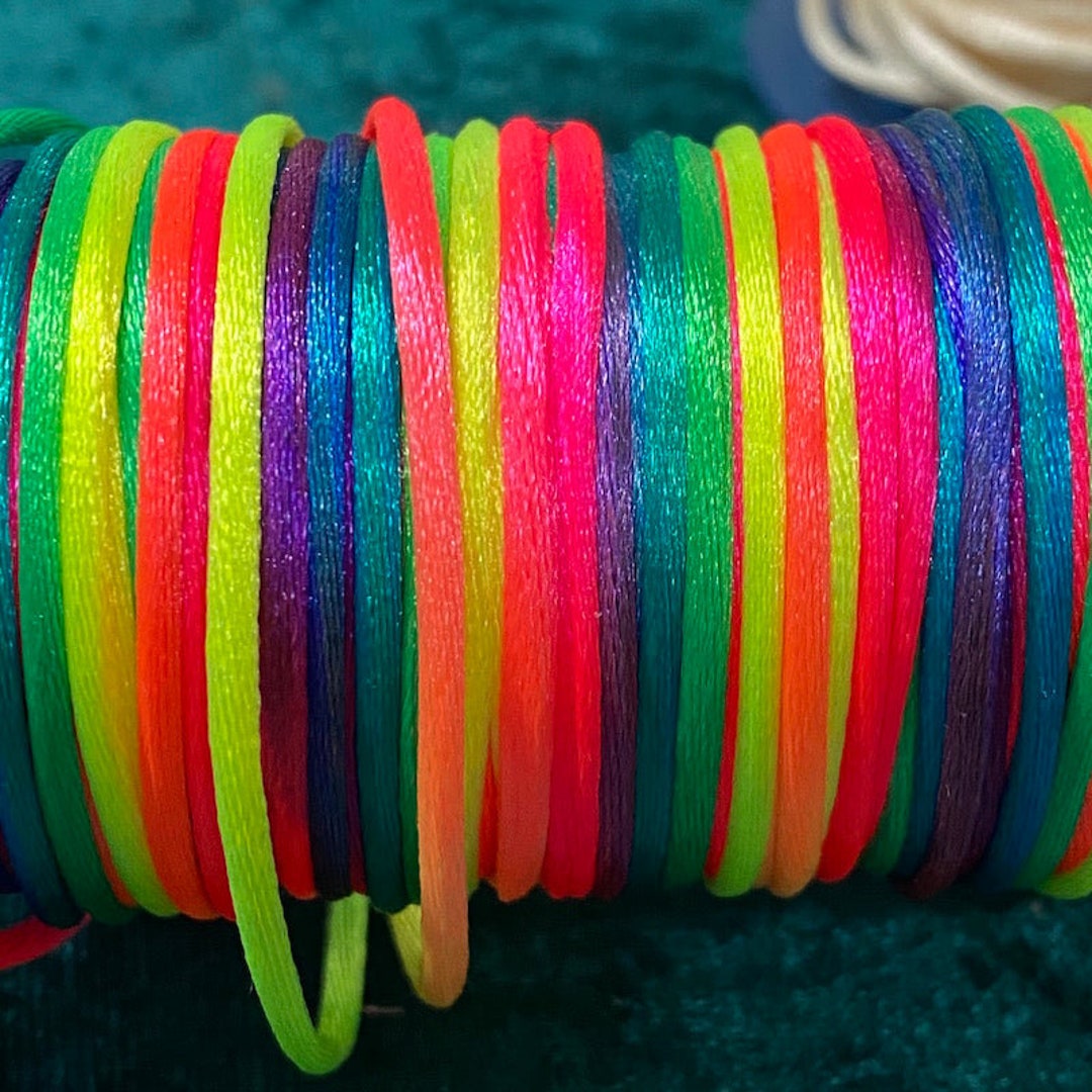 Rainbow (10m) - 2.5mm Rat Tail - Etsy