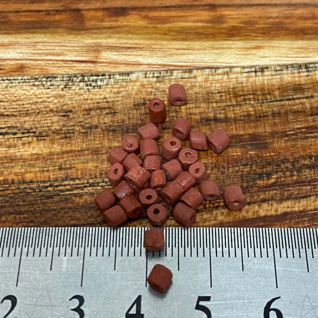 Mini Clay Tubes (100) - Terracotta - Hand Made Vintage Beads - Etsy