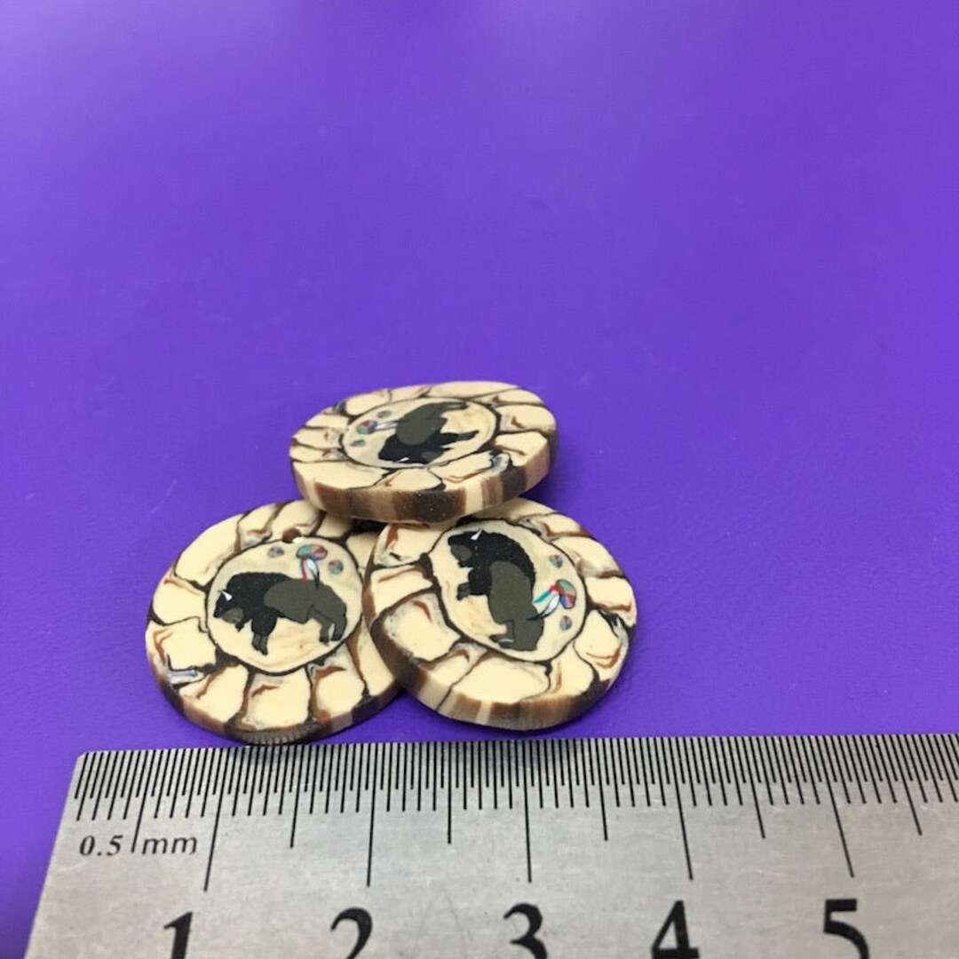 22mm Fimo Pendant 1 Buffalo - Etsy