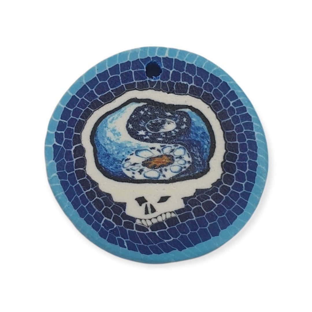 26mm Fimo Pendant 1 Skull W. Celestial - Etsy Australia