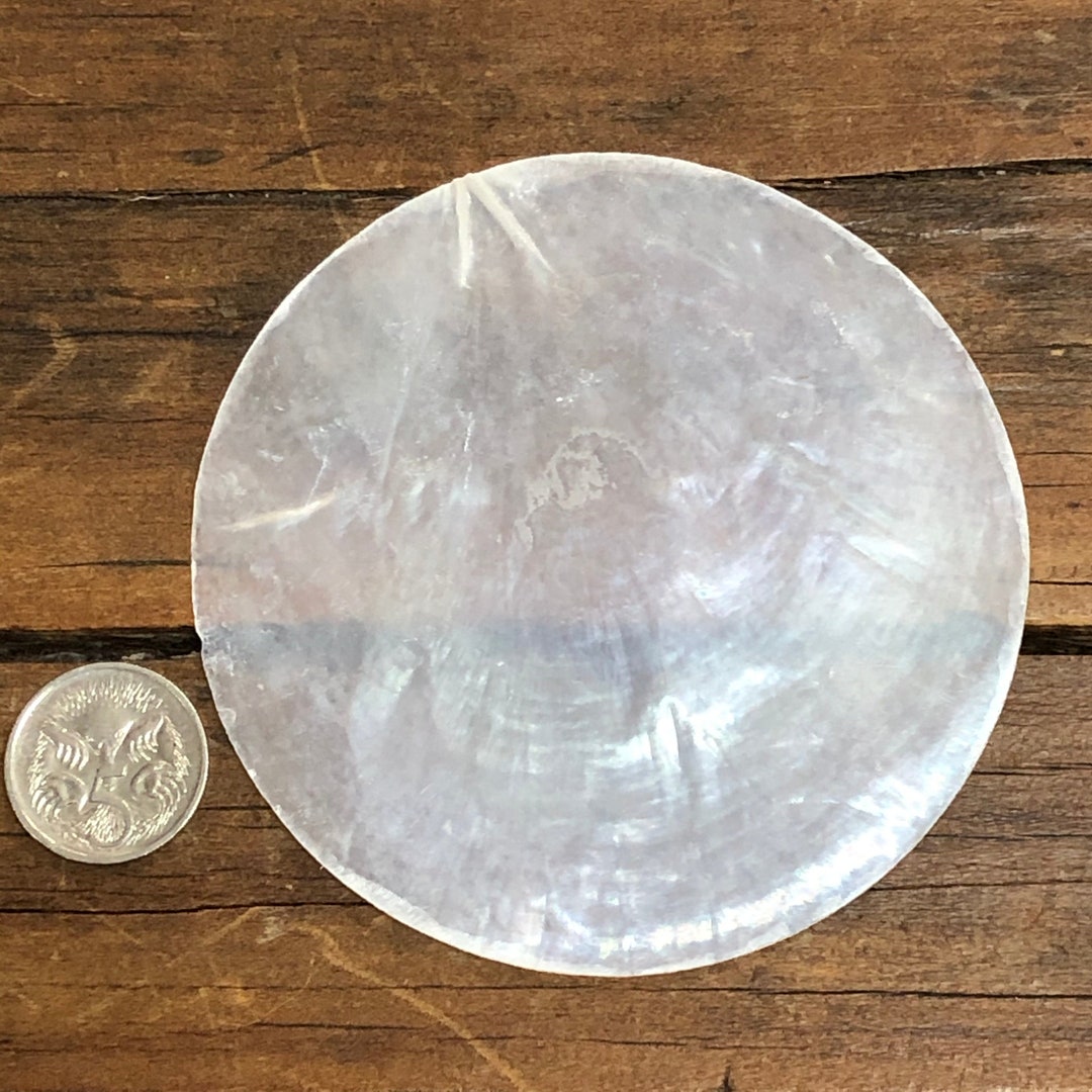 0-hole 8cm Capiz Shells (50) - White - Etsy