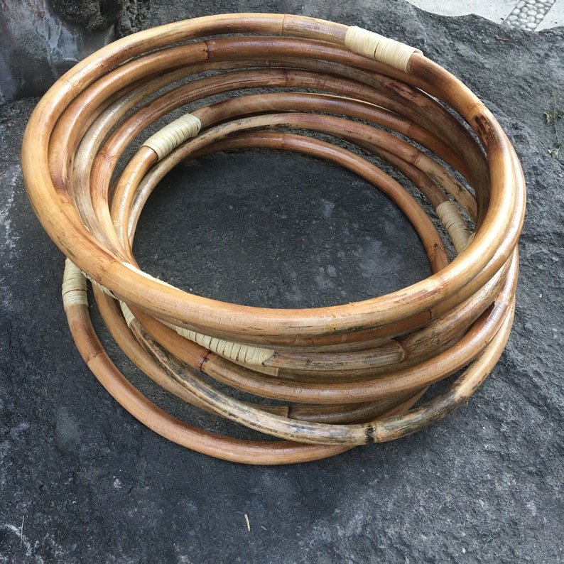 Rattan Natural Hand Made Hoops 35-37cm - Etsy