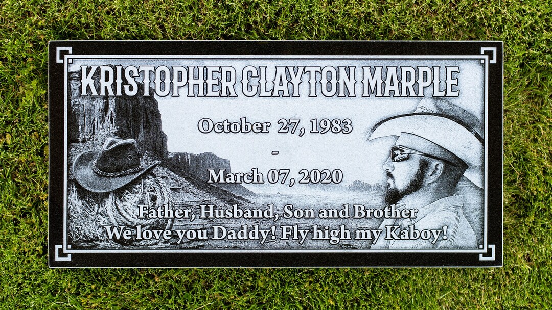 Custom Headstones 24x12x3, Personalized Headstones, Headstones for ...