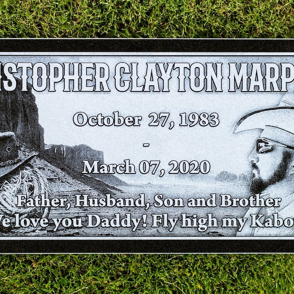 Cowboy Headstone - Etsy