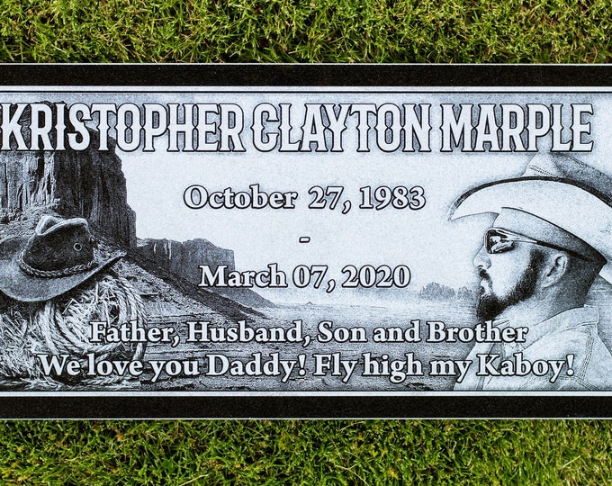 Custom Headstones 24x14x3, Personalized Headstones, Headstones for ...