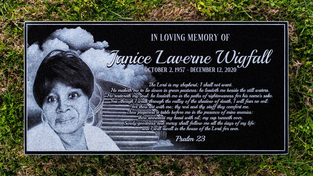 Custom Headstones 24x12x4, Personalized Headstones, Headstones for ...