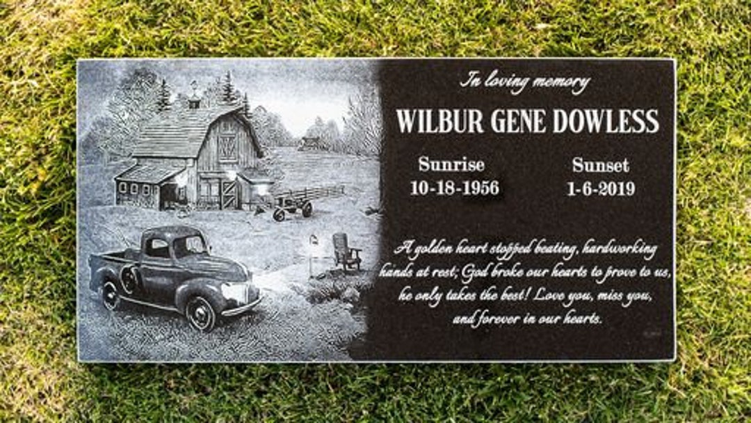 Custom Headstones 24x12x3, Personalized Headstones, Headstones for ...