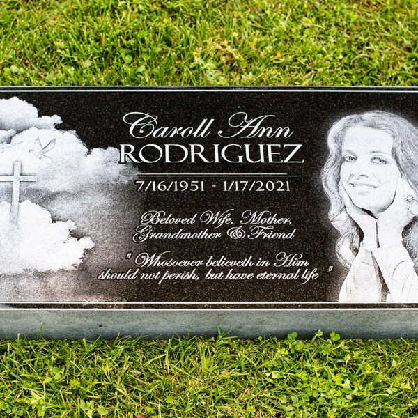 24x12x4 Flat Head Stone - Etsy