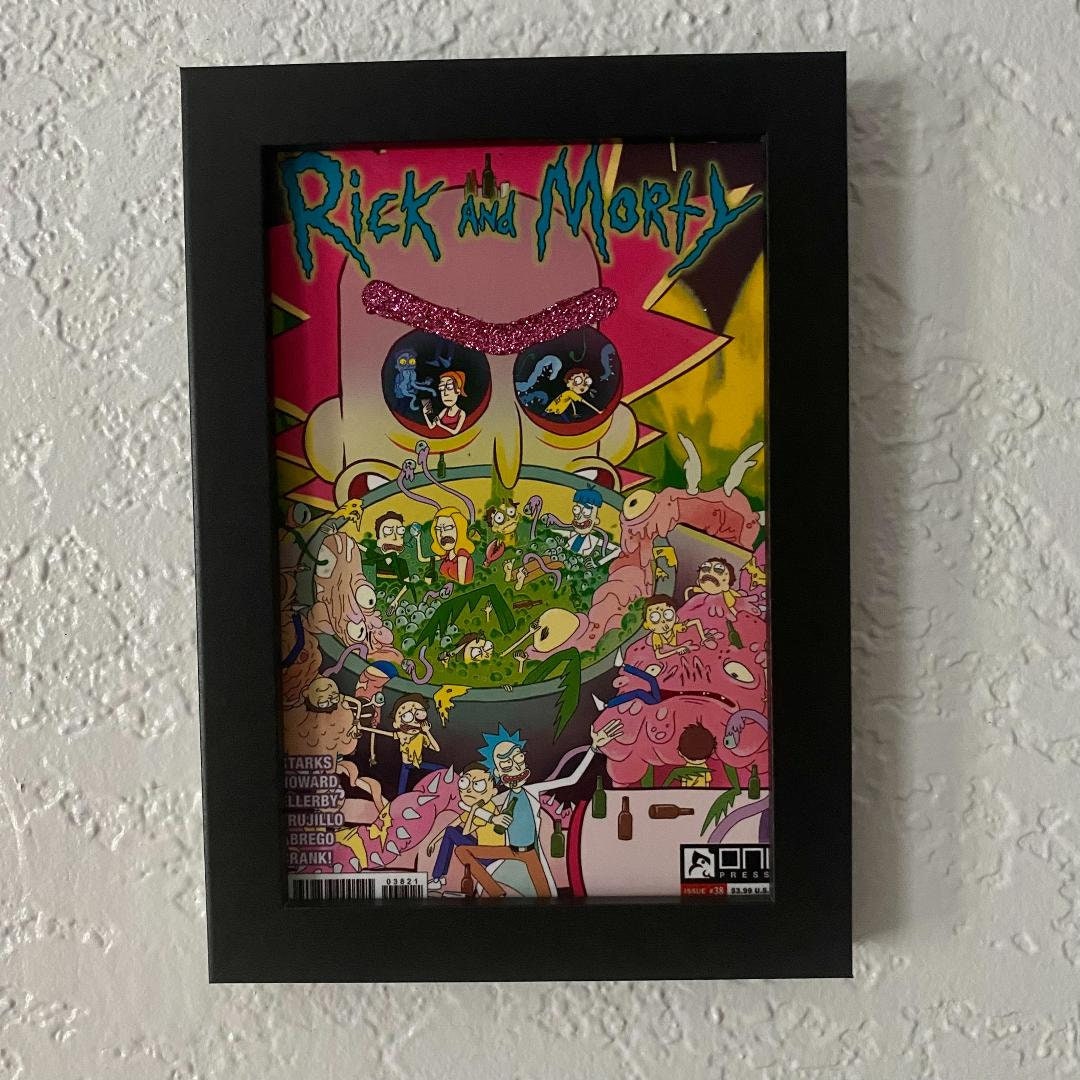 Rick and Morty Embellished Art Wood Frame - Etsy