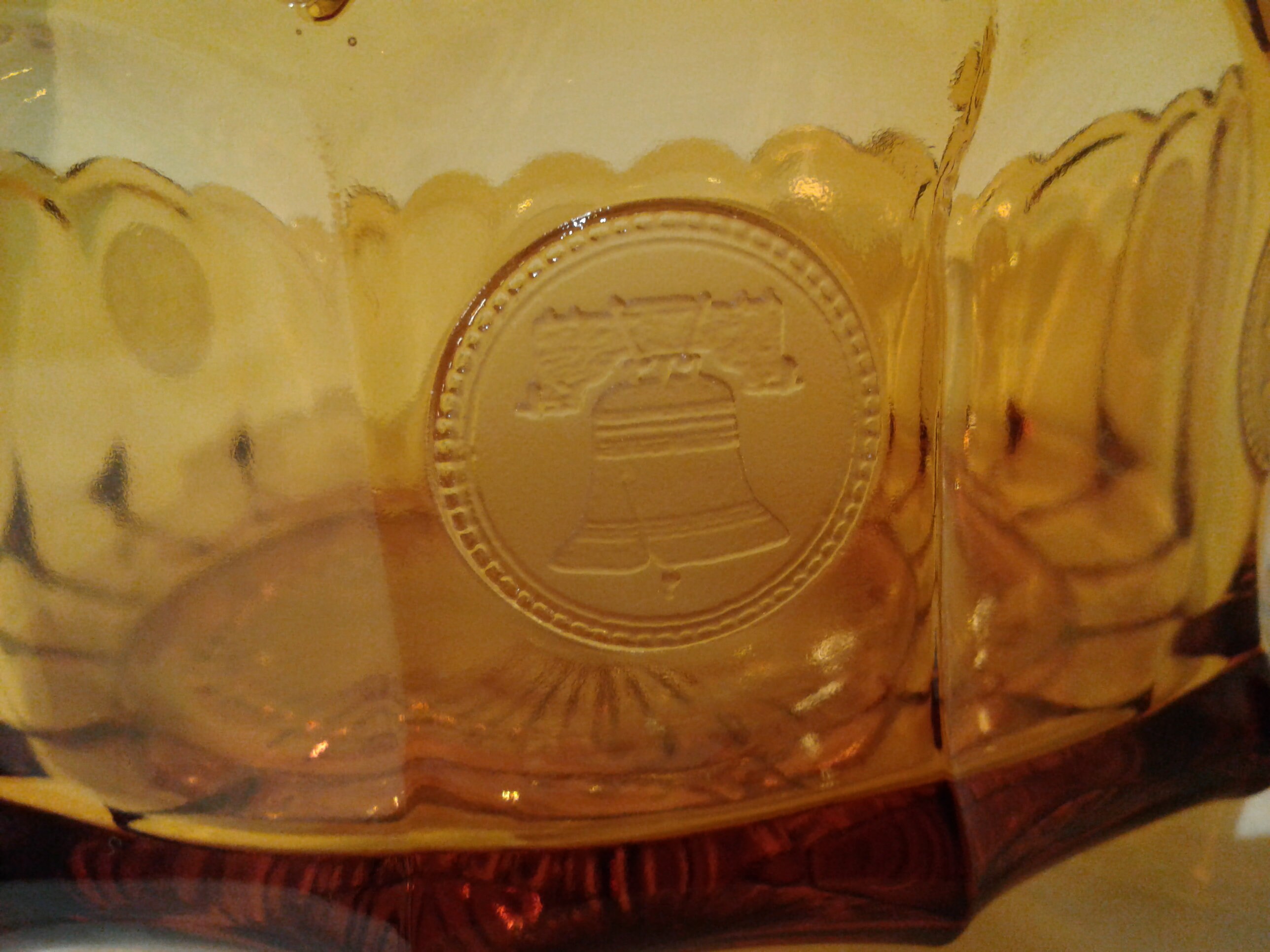 Vintage Fostoria Coin Amber Glass Bowl - Etsy