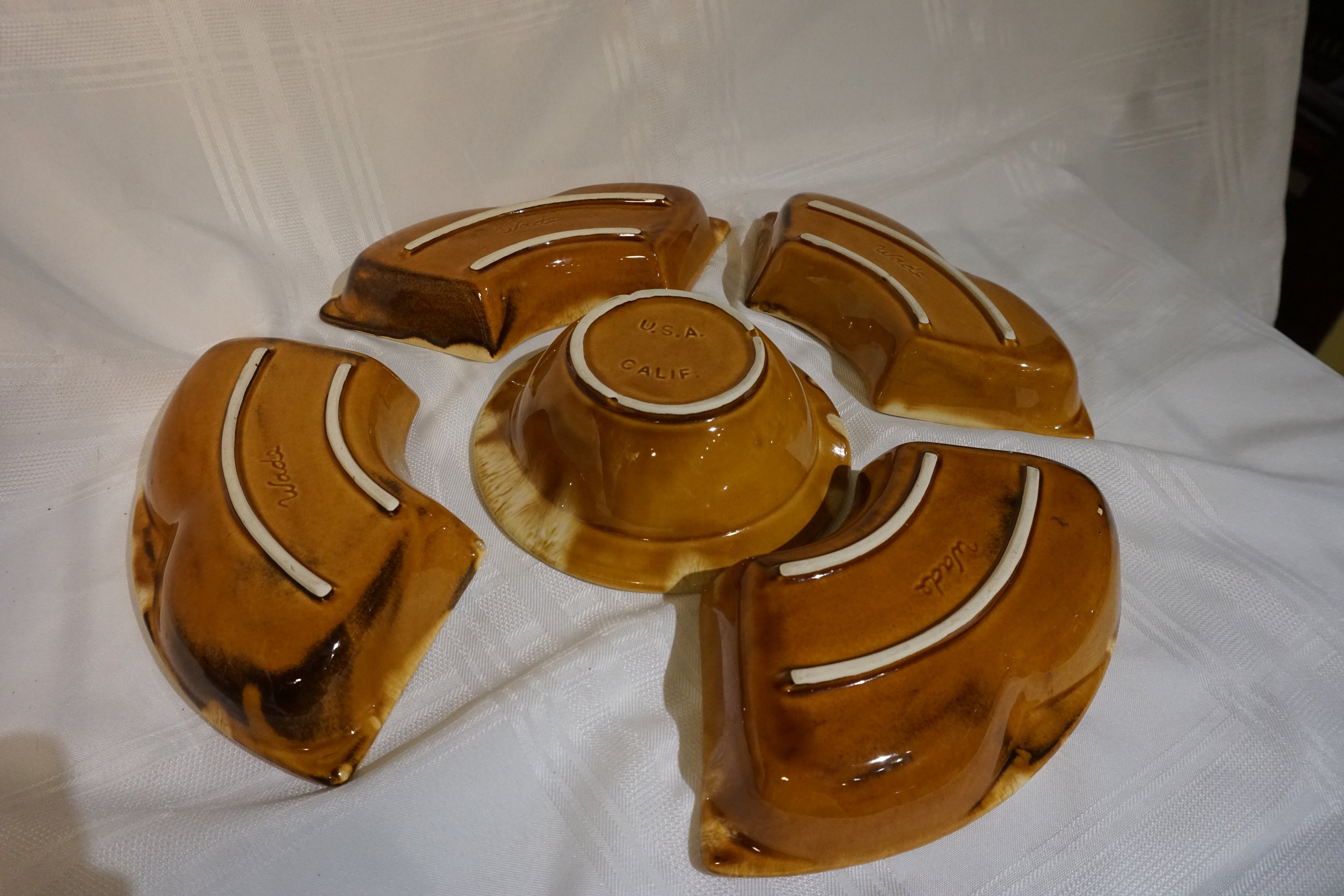Vintage Wade of California Lazy Susan, 5 Piece Set - Etsy