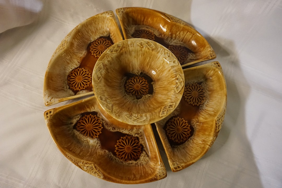 Vintage Wade of California Lazy Susan, 5 Piece Set - Etsy