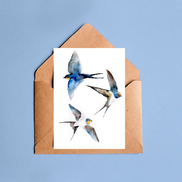 Bird Postcards - Etsy