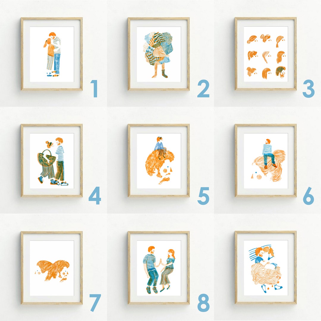 Mom and Dad Life Scene Kid Child Baby Home Decor Print Art - Etsy