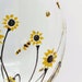 Hand-painted 'bee and Sunflower' Design Small Wine Glass - Etsy