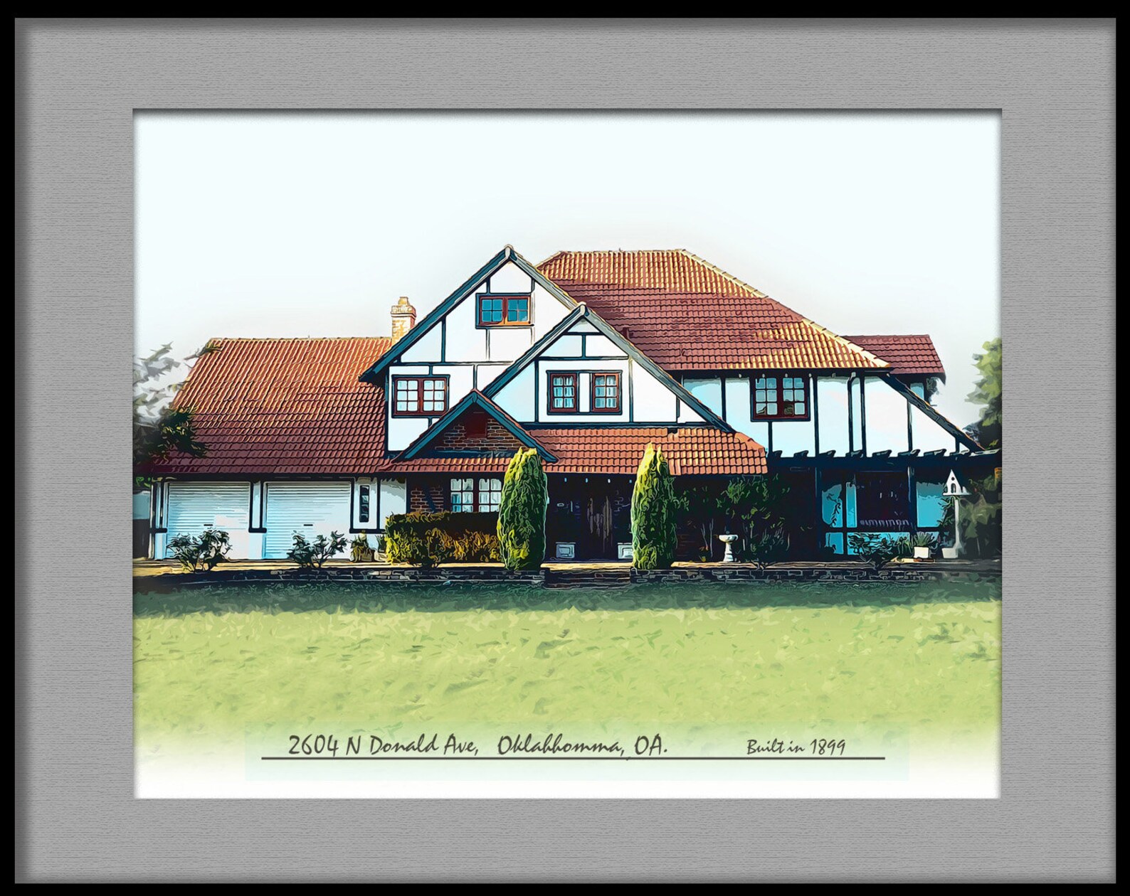 Custom House Portrait From Photo, Digital Home Portrait, First Home ...