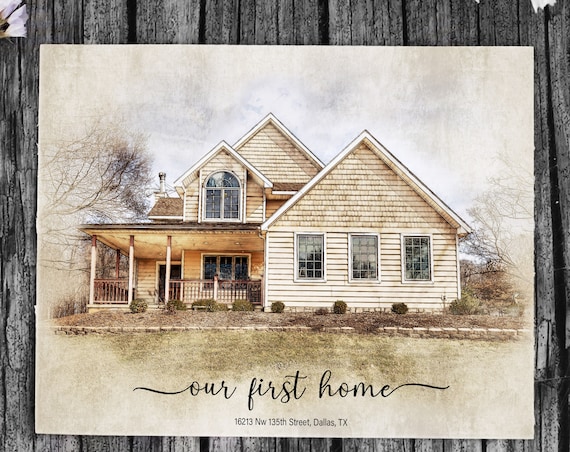 Custom Digital House Painting Your Home Drawing Pen and Ink - Etsy