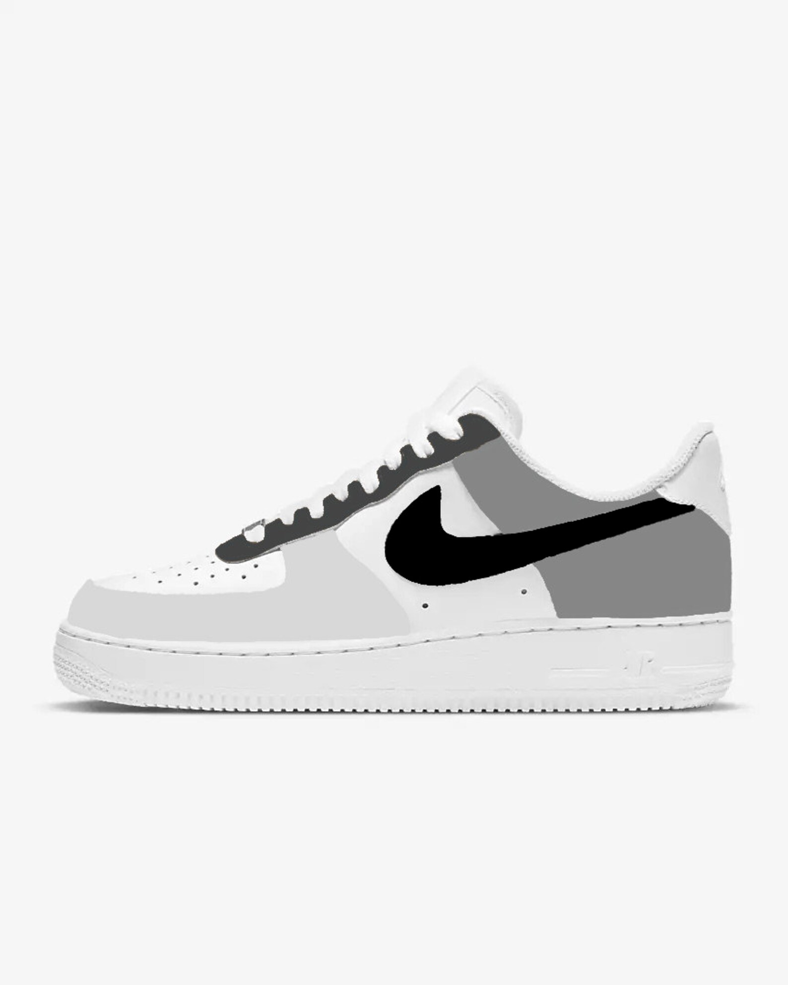 Custom Color Block Air Force 1shand-painted Custom Air - Etsy