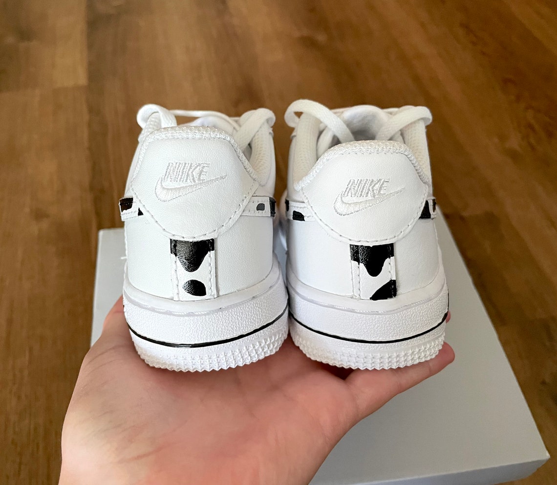 Kids Cow Design Nike Air Force 1s Cow Shoes for Kids Custom | Etsy