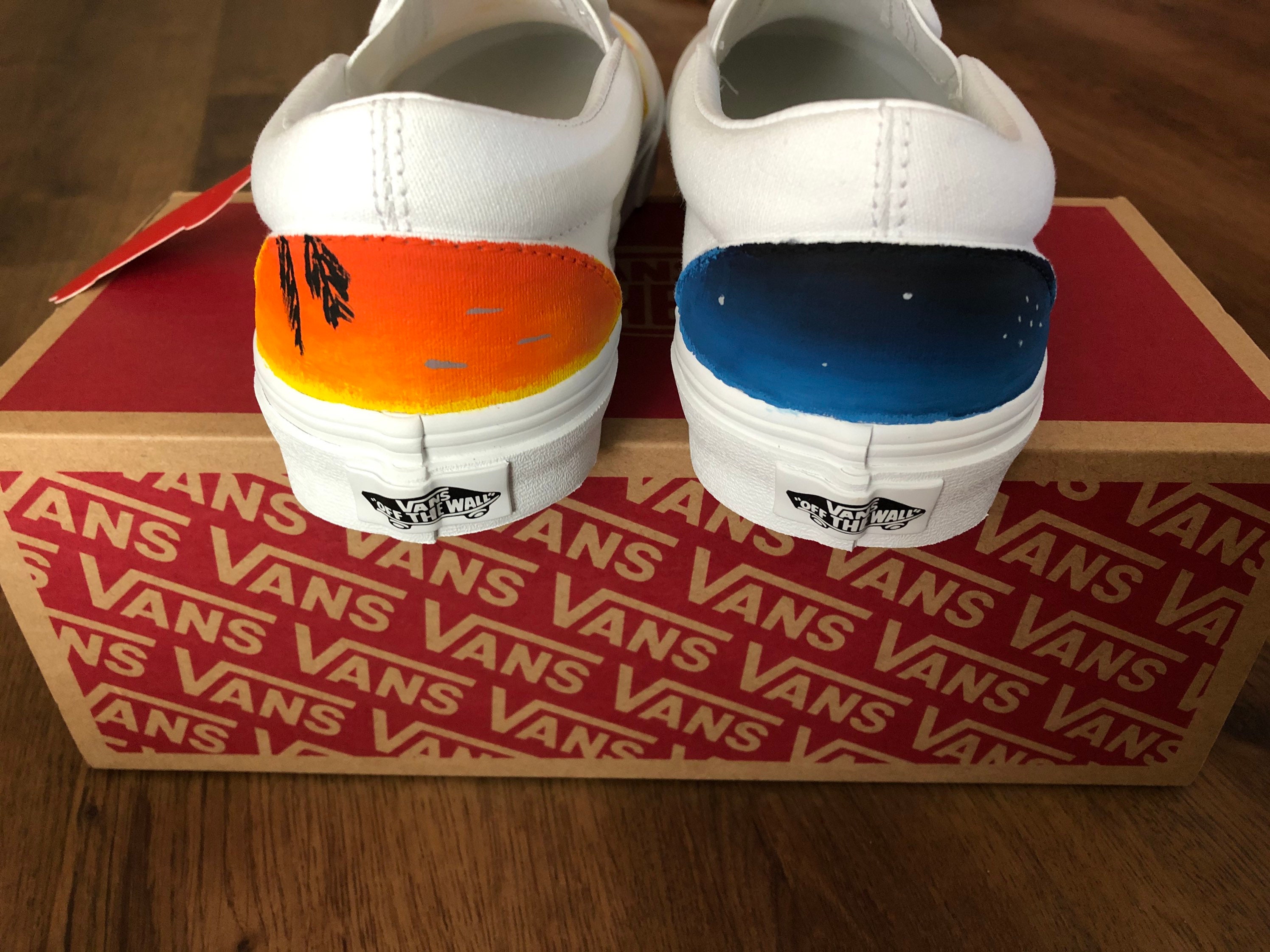 Night and Day off the Wall Vanssunset and Moonrise - Etsy