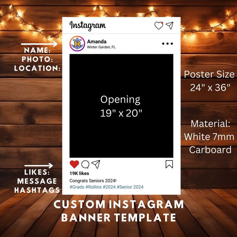 Instagram Frame - Etsy