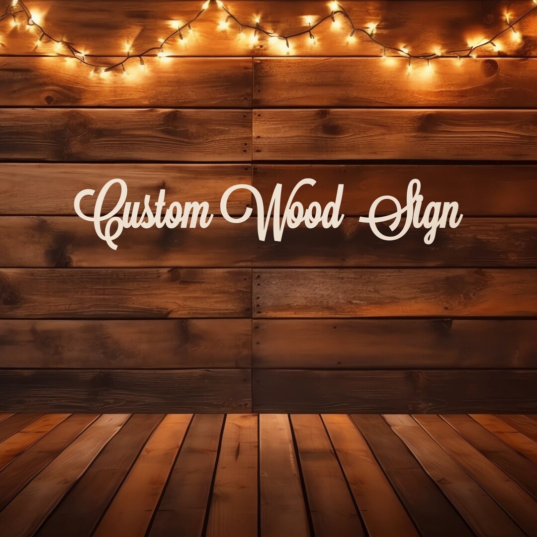 Custom Wood Sign, 20 Fonts to Choose From. Great for Nursery, Backdrop ...