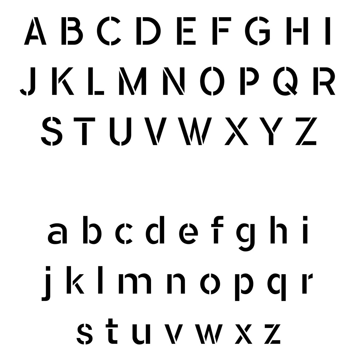 Custom Stencil - Flamante Stencil Font- Mylar 7mm or 10mm - Etsy