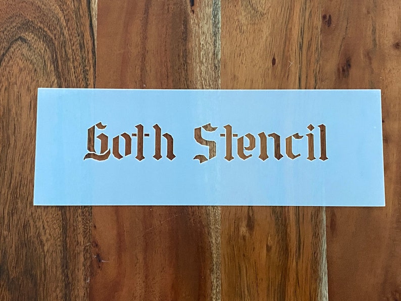 Custom Stencil - Goth Stencil Font- Mylar 7 or 10 Mil - Etsy
