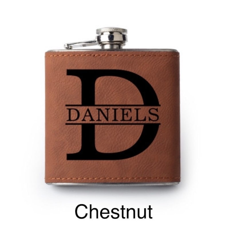 Monogram Flask - Etsy