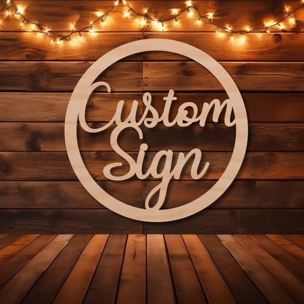 Wood Round Signs - Etsy