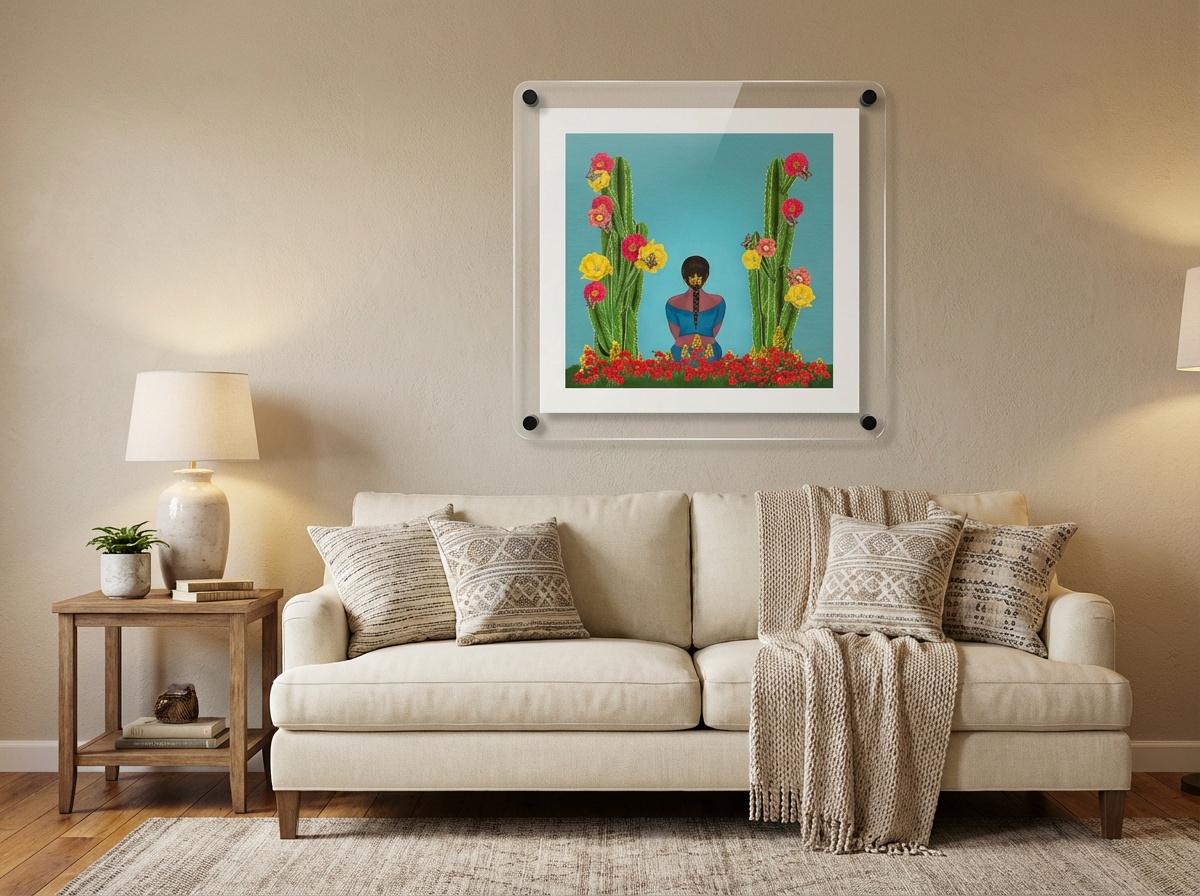 Round Corner Acrylic Floating Frame – Custom Picture or Art Display - Etsy