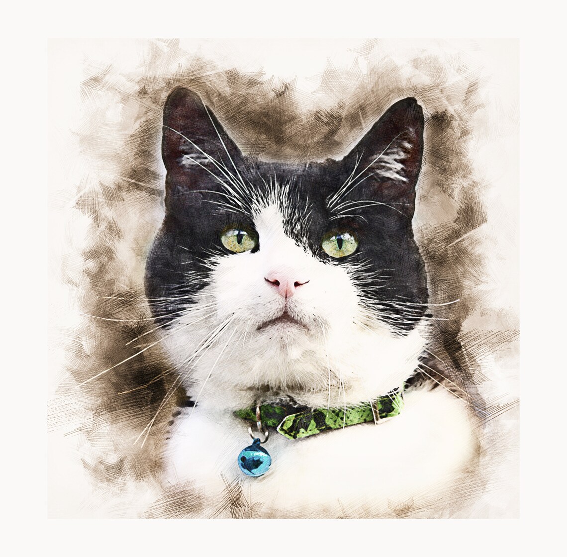 Custom Hand Drawn Canvas Drawing From Photo Sketch From | Etsy UK