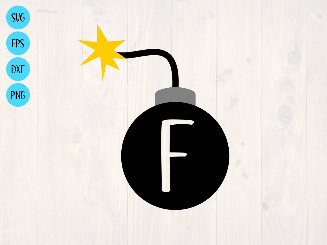 F Bomb SVG is a Funny Shirt Design | Etsy