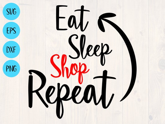 Art & Collectibles Eat Sleep Spa Repeat Shirt SVG and PNG Files Digital ...