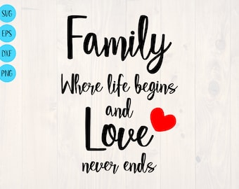 Family Where Life Begins and Love Never Ends family Tree - Etsy