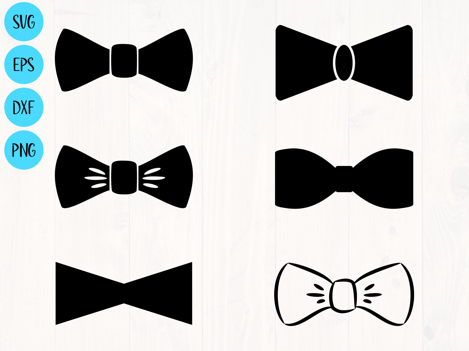Bowtie Clipart Svg Bundle for Use With Cricut and Silhouette. | Etsy