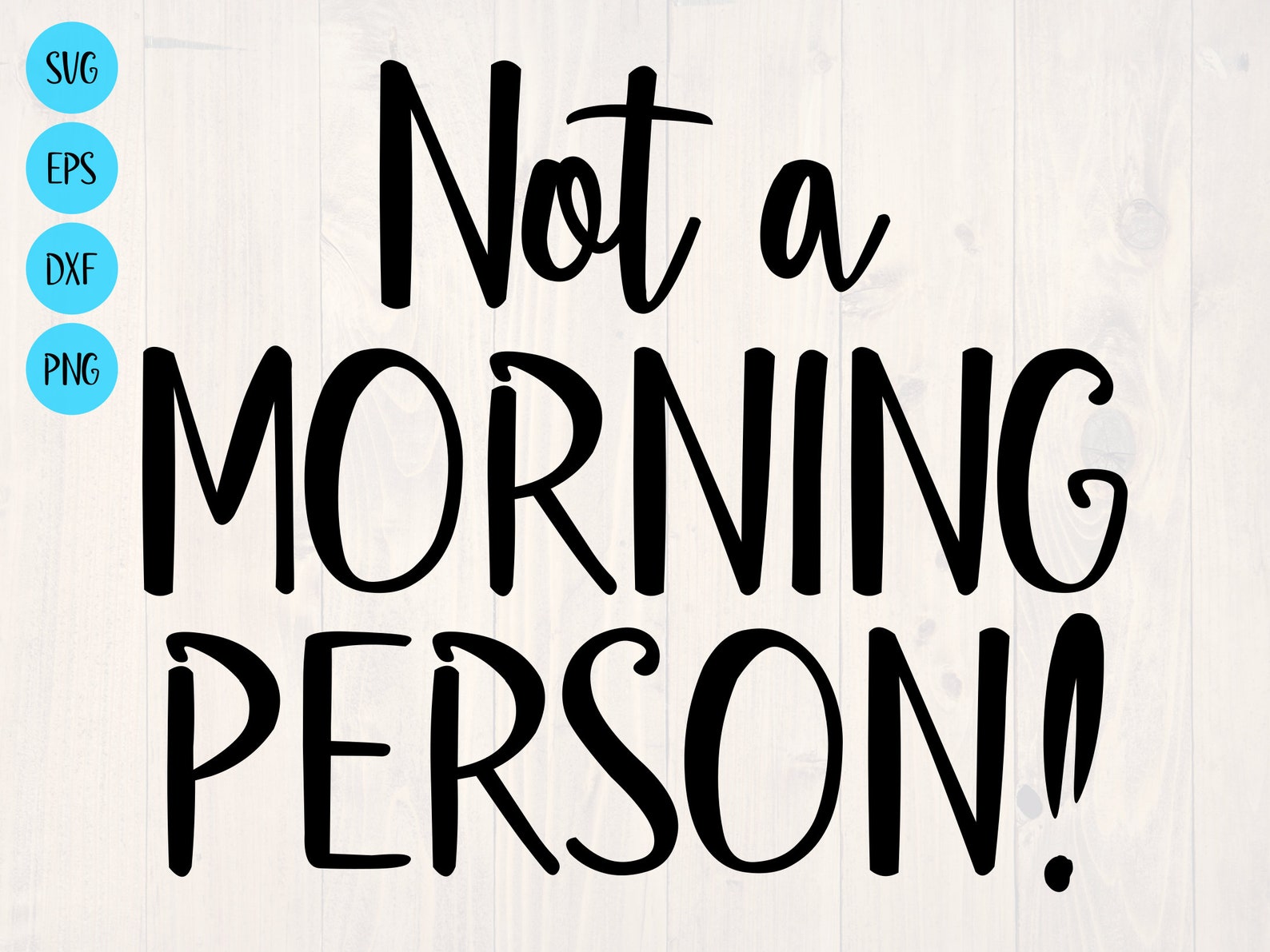 Not a Morning Person Svg - Etsy